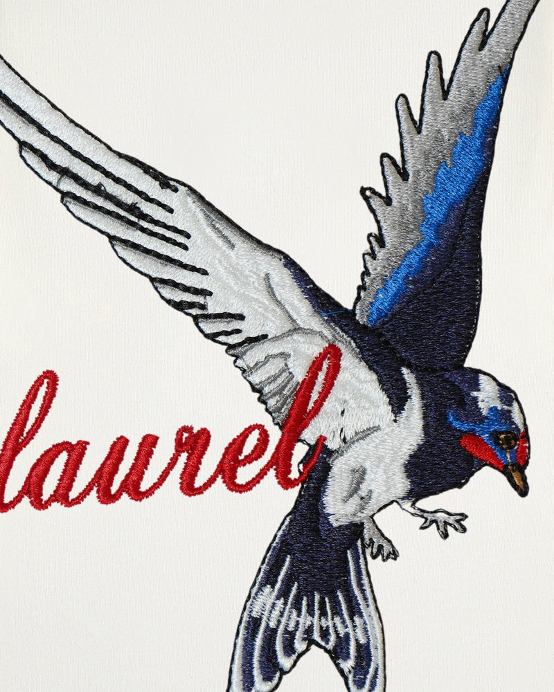 LAUREL BIRD EMBROIDERED OVERSIZED T-SHIRT
